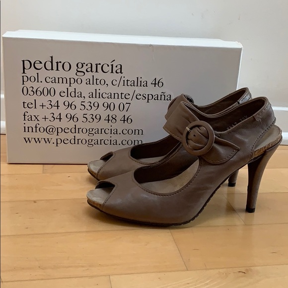 Pedro Garcia | Shoes | Pedro Garcia Yoli Peep Toe Mary Jane Heel | Poshmark